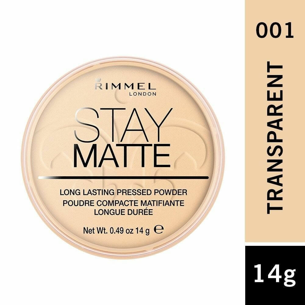 Rimmel London-Stay Matte Pressed Powder - 001 Transparent – The Beauty ...
